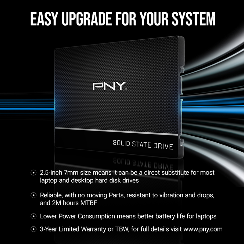 Shop CS900 2 5 SATA III SSD Solid State Drives Pny
