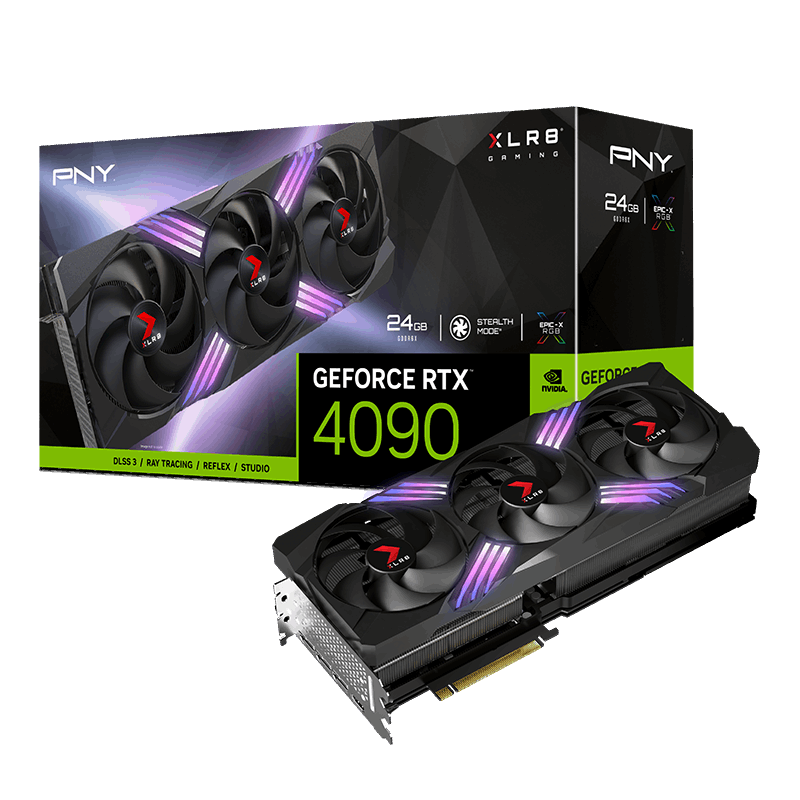 GeForce RTX 4090 24GB XLR8 VERTO EPIC X RGB Triple Fan Pny