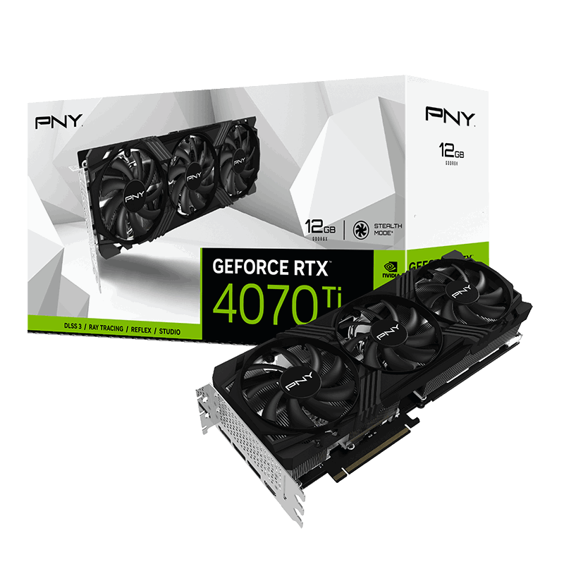 PNY GeForce RTX 4070 Ti 12GB VERTO Triple Fan DLSS 3 PNY GeForce RTX 4070 Ti 12GB VERTO Triple Fan DLSS 3